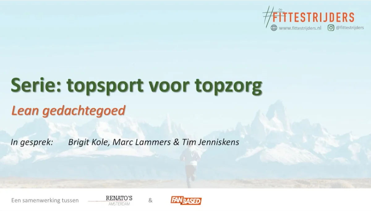 Inspiratie talk 'Topsport voor topzorg'